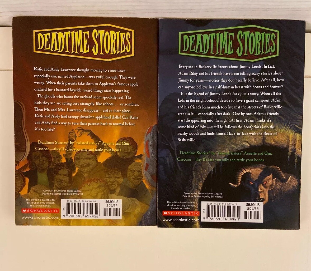 Deadtime Stories Books Cascone Lot of 2 Beast Baskerville Invasion ...