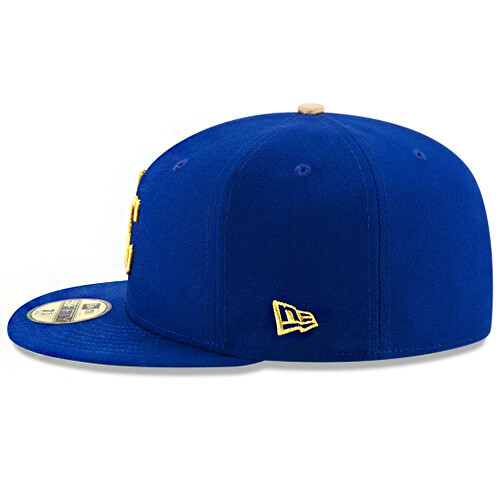New Era Kansas City Royals Blue Fitted Hat MLB 2017 Authentic ALT Gold ...