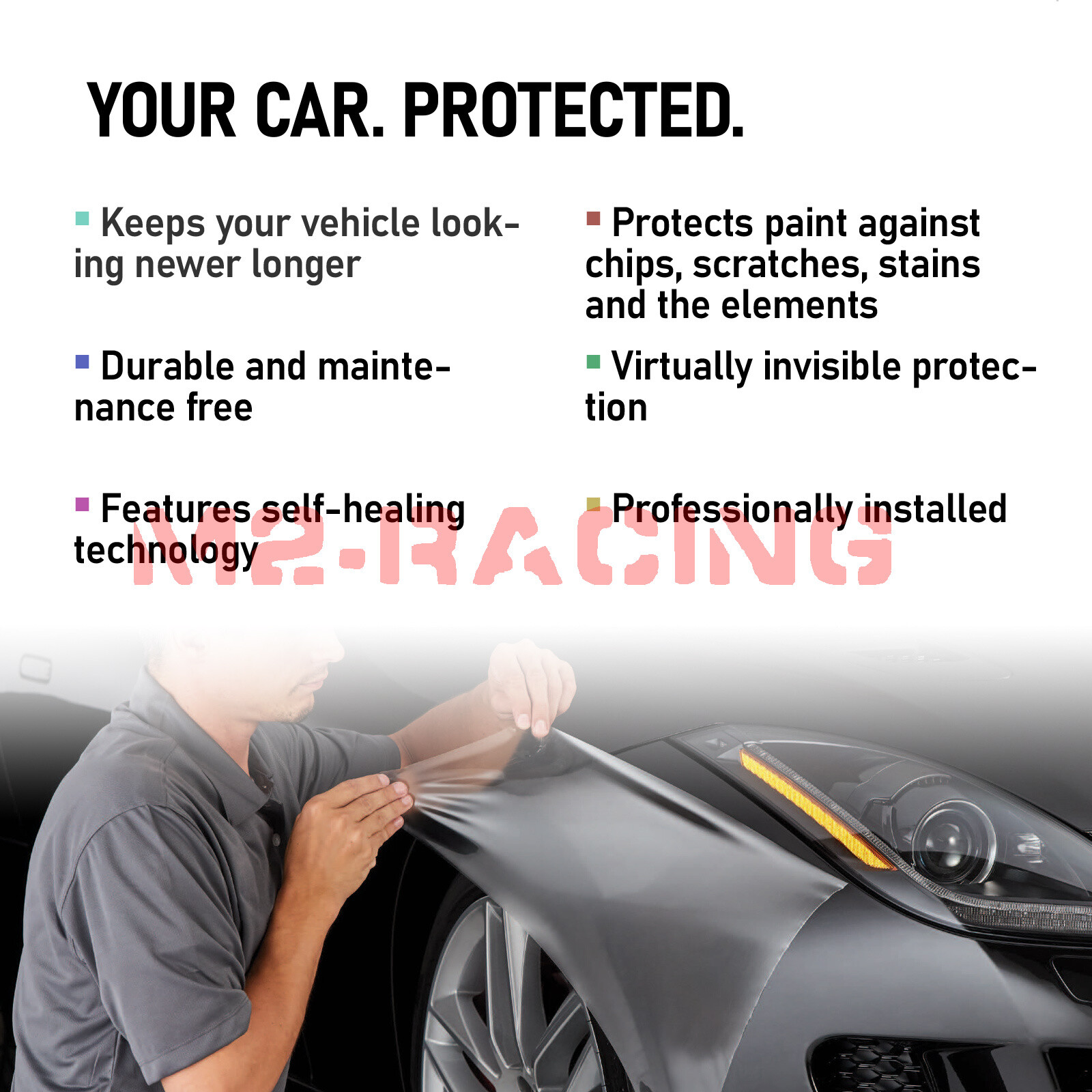Buy PPF Paint Protection Film 3M Scotchgard Pro Series Matte Clear Bra ...
