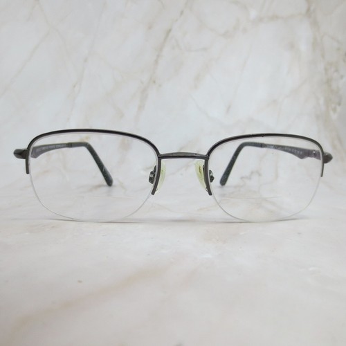 Easyclip Turboflex Eyeglasses Frame MEC338 Unisex Gunmetal Half Rim 52 ...