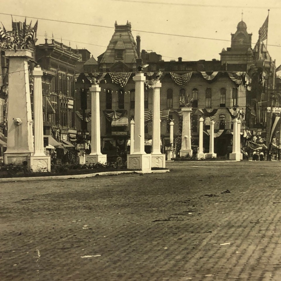 Vintage Lima Ohio Public Square Postcard Real Photo | eBay