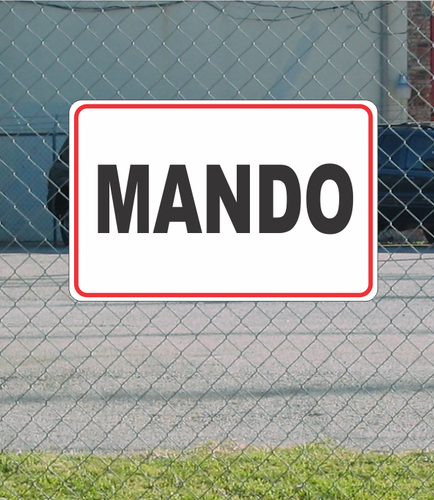 MANDO Metal Sign for Disc Golf Course Range 12"x18" | eBay