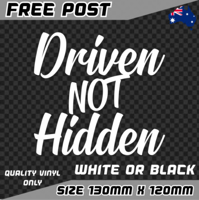 Driven Not Hidden Sticker Car Decal Hot Rod Show Old School Fits Holden Ford etc | eBay Australia