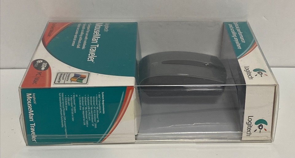 Logitech MouseMan Traveler USB Mouse- PC/Mac, Corded Mouse /Read | eBay