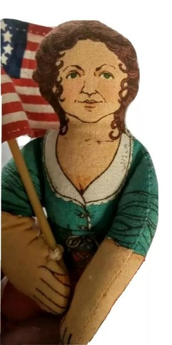Hallmark Famous American Doll Molly Pitcher Flag Vintage Educational ...