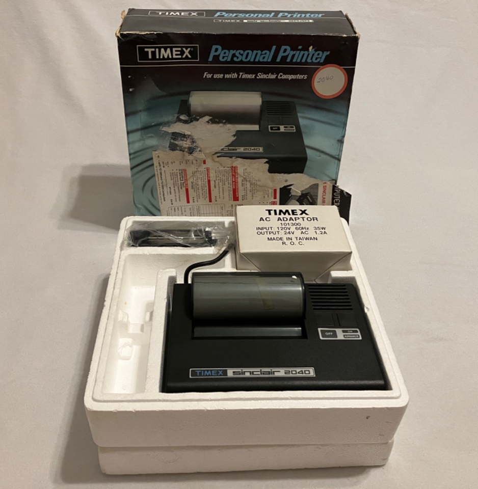 Timex Sinclair 1000 Computer, 1016 16K RAM Module, 2040 Printer and ...