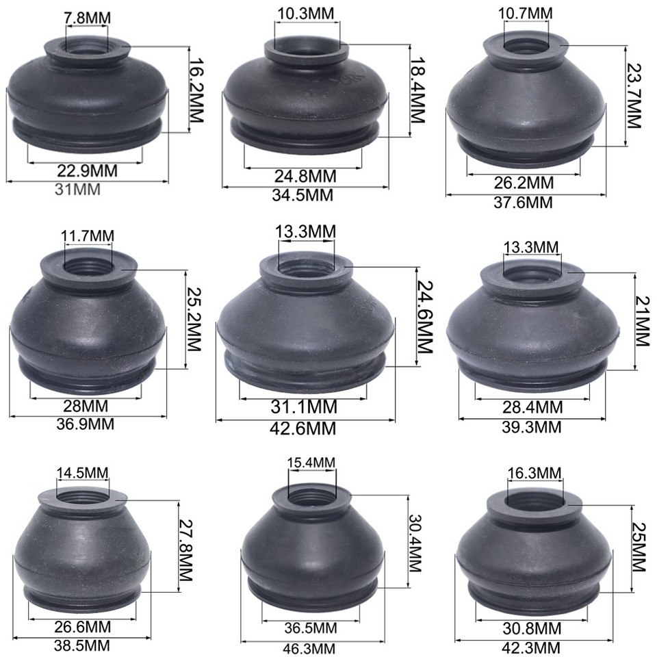 Ball Joint Dust Boot Covers Track Rod End & Cable Tie Fasten Gloves Kit ...
