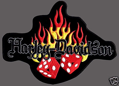 Harlee HIGH ROLLER DICE JACKET VEST BACK PATCH [10.0 X 7.25 inch] | eBay