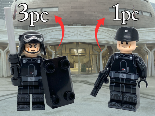 4 custom Imperial Army Riot Trooper Minifigures (Andor) - Star Wars ...