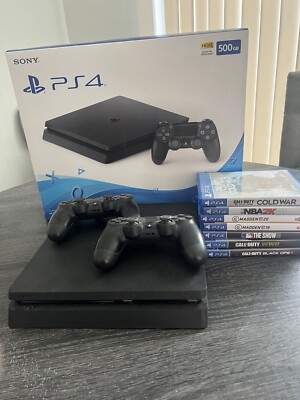 PS4 slim 500 gb bundle w/games and 2 controllers | eBay