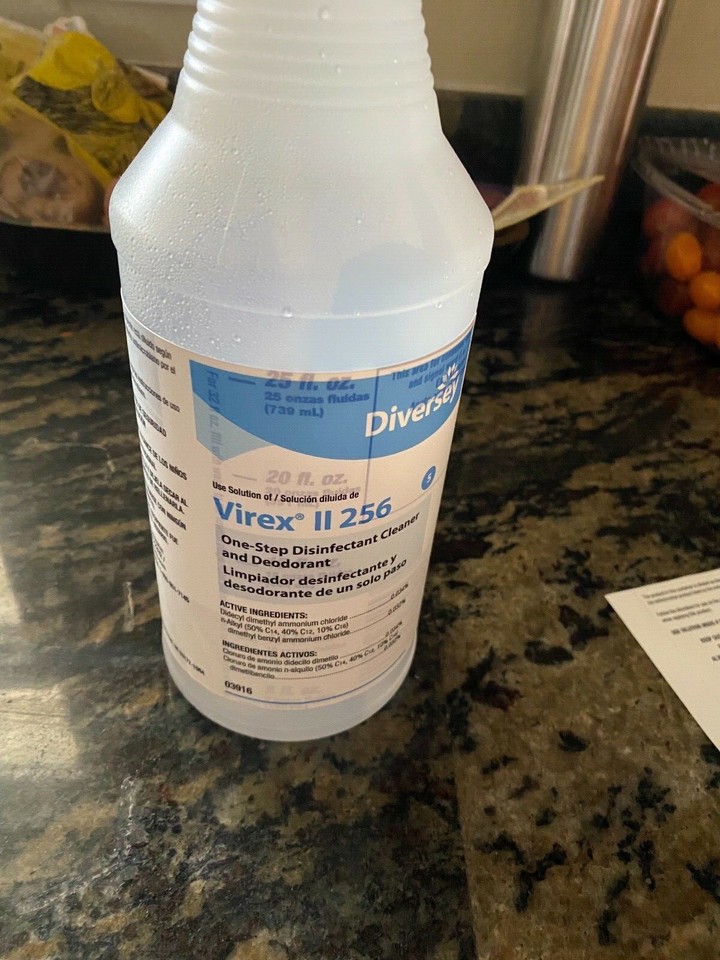 Diversey Virex ii 256 bottle labels 2 pack LABELS ONLY | eBay