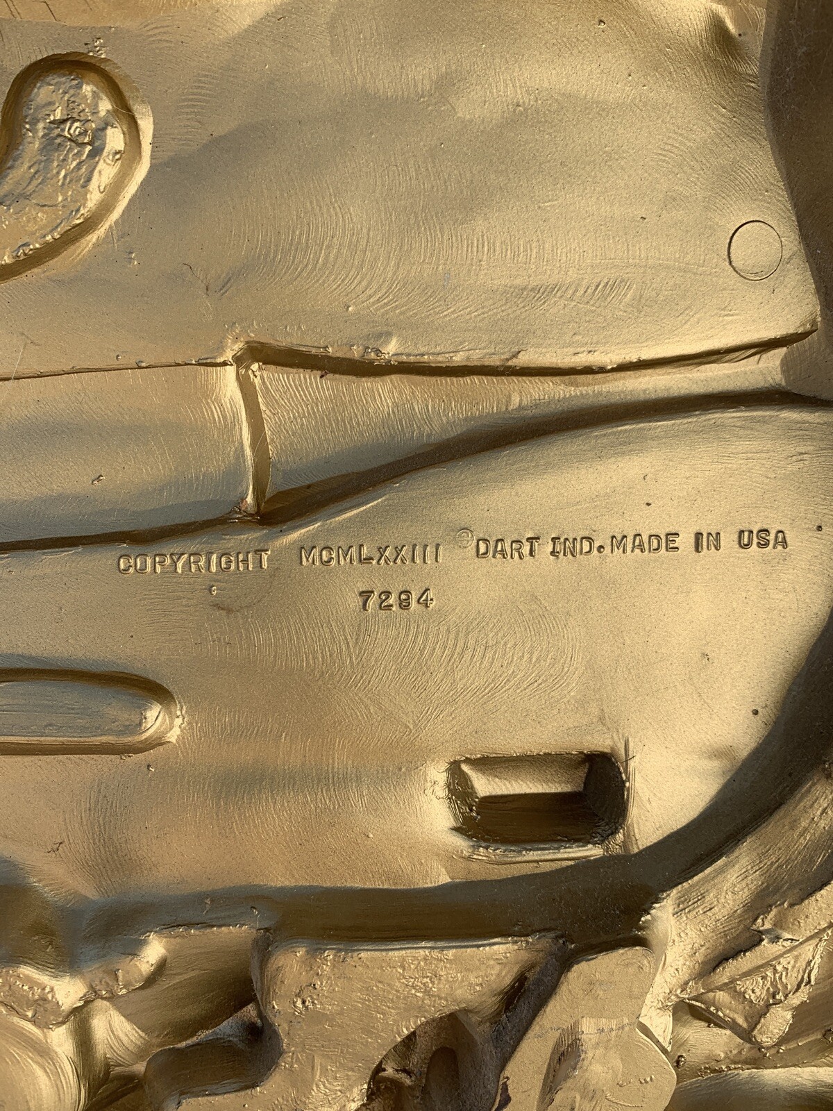 Vintage SYROCO Gold Lute Harp Violin Mandolin Sheet Music Wall Art 29/ ...