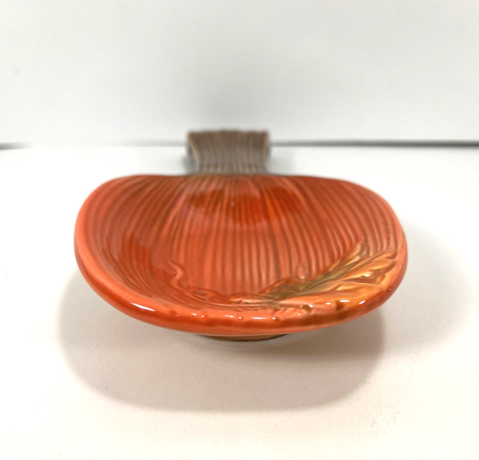 NEW Figural PUMPKIN Spoon Rest ORANGE Halloween Thanksgiving Fall ...