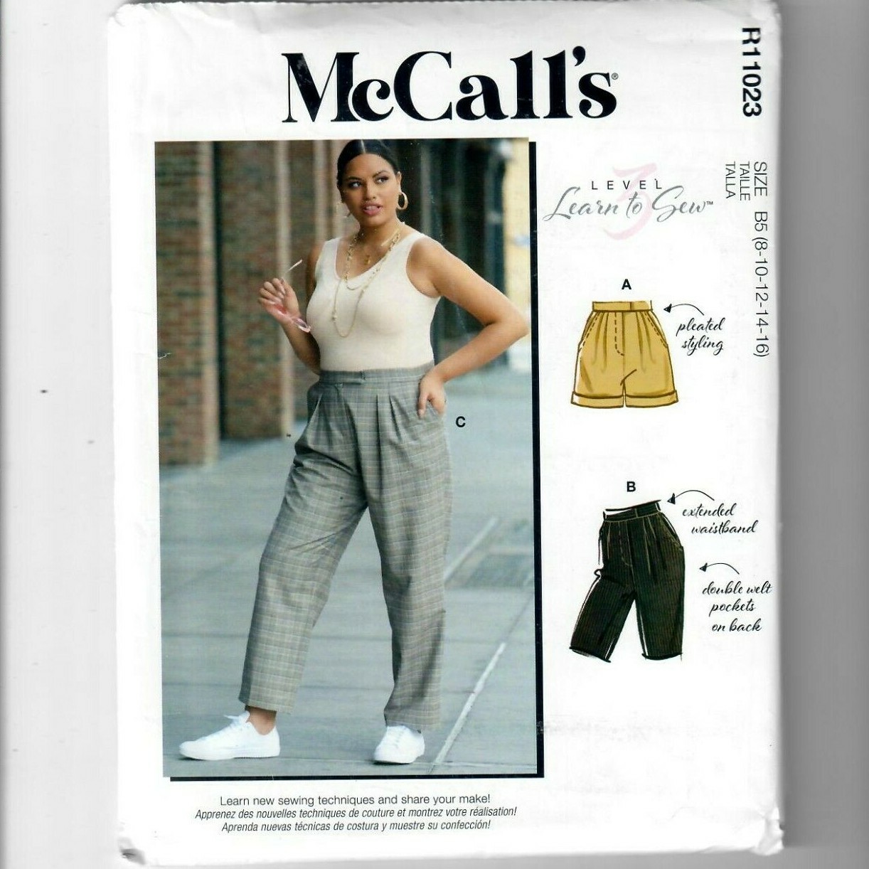 McCall's M8148/R11023 PATTERN Misses/Women's Pants Sizes 8-16; 18W-24W ...