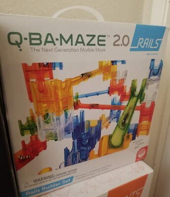 Mindware Q-BA-MAZE 2.0 Rails Builder Set Base + Rails Marble Maze | eBay