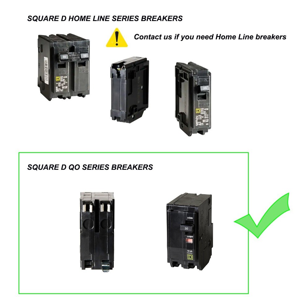 9000-15000 Watt Generator Interlock Kit w/ Inlet Box for Square D QO ...