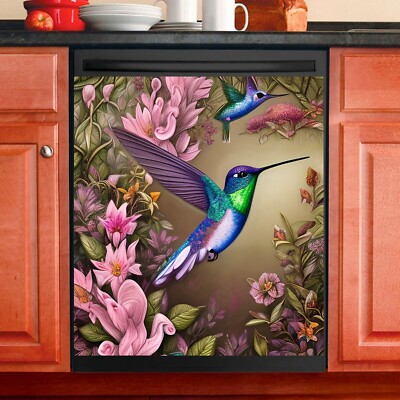 Hummingbird Magnet Dishwasher Cover - Hummingbird Kitchen Decor | eBay