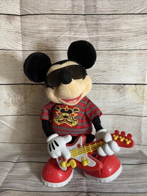Disney Mickey Mouse Rock Star Plush Figure Singing But Doesn’t Move Or ...