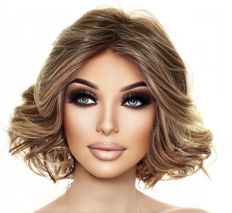 Bombshell Bob Wig | Classic Cap Heat Safe | R11S+ | Glazed Mocha | eBay