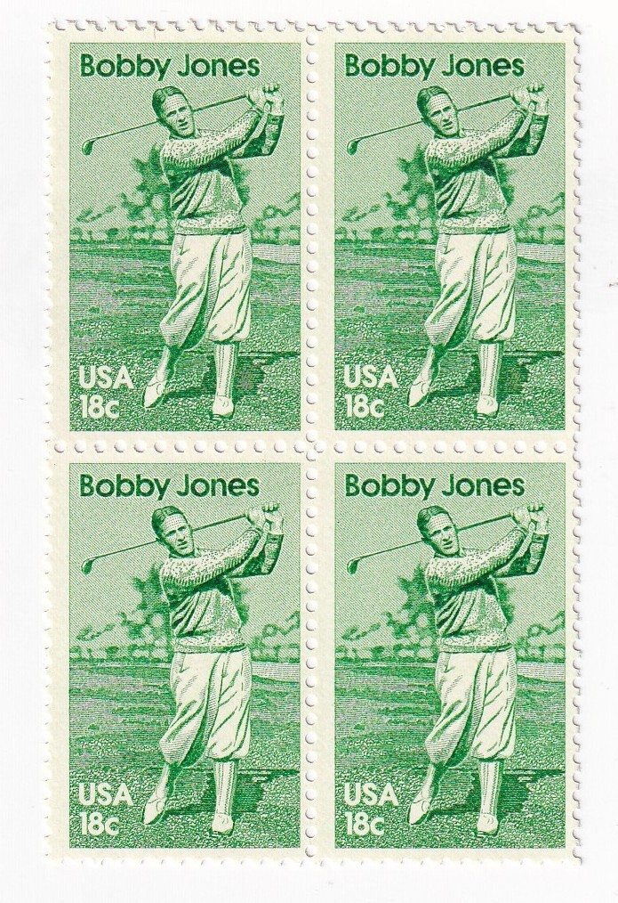 STAMP US SCOTT 1933 "Bobby Jones-Golfer" 18 CENT 1981 MNH BLOCK OF 4 | eBay