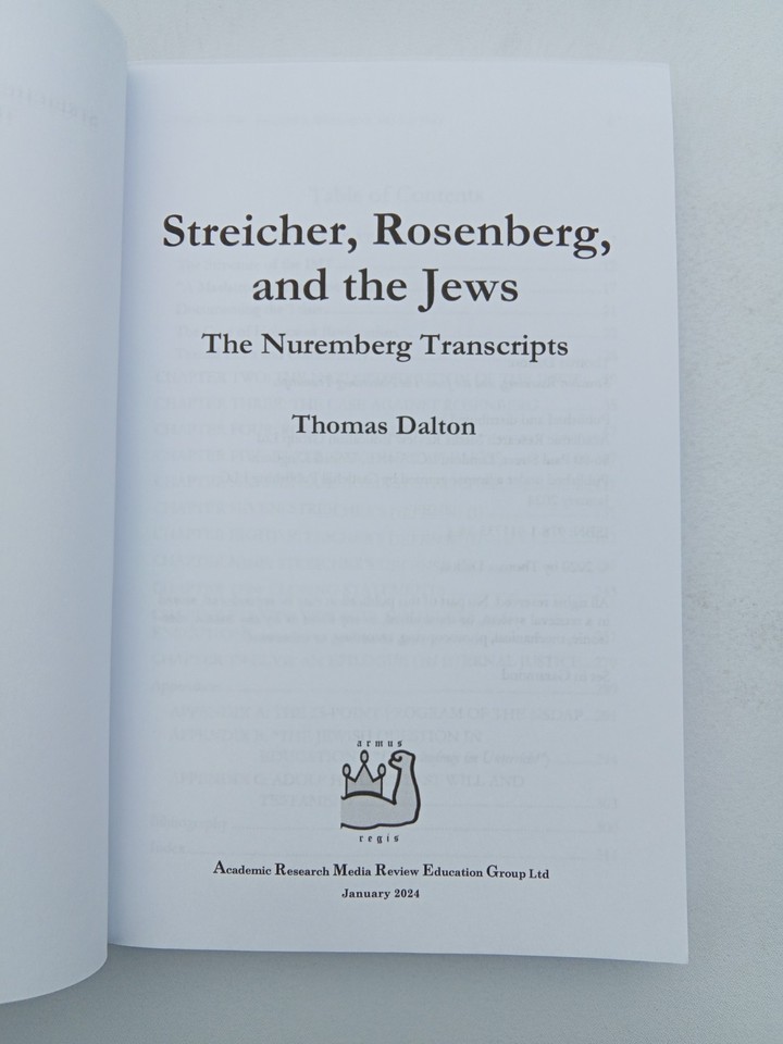 Streicher, Rosenberg, and the Jews: The Nuremberg Trials by Thomas ...