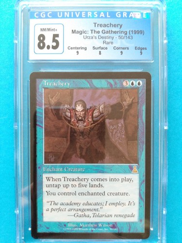 💧Treachery💧Urza's Destiny 1999 MTG | NM++/Mint CGC 8.5! | eBay