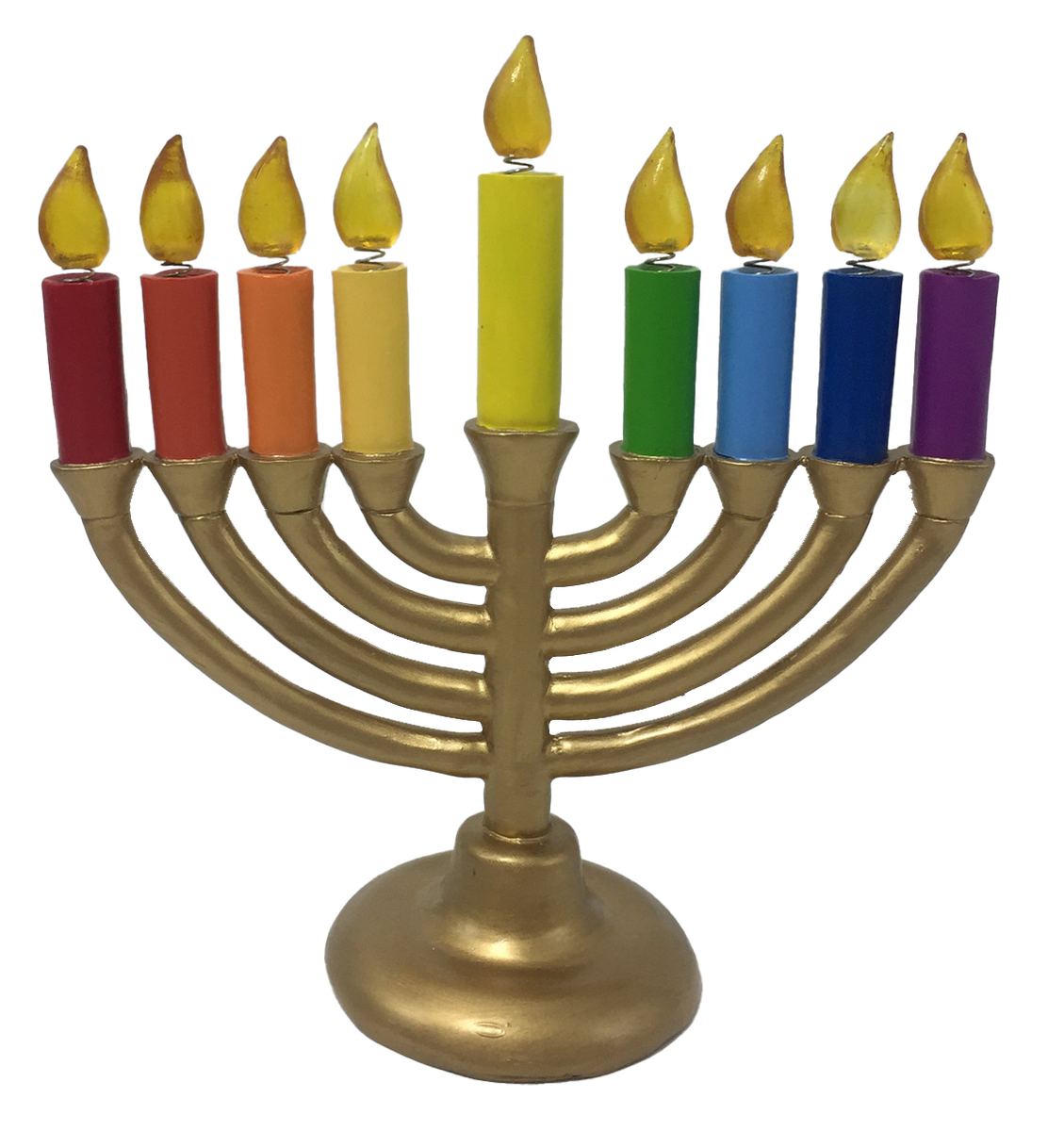 Menorah With Candles
