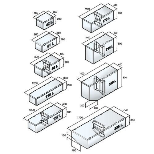 Vetus All Purpose Tanks Diesel Fuel / Fresh Water / Waste Boat Various ...