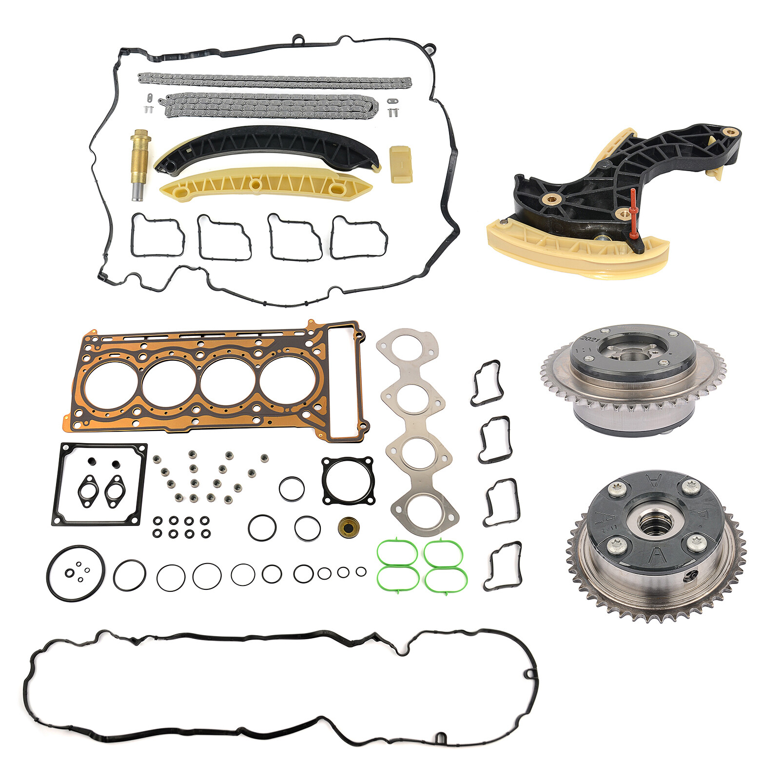 Steuerkettensatz+Ventil Mercedes W203 W211 Kompressor mit M 271 Motor ...