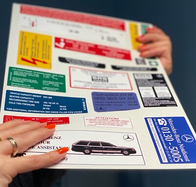 W124 series OEM Decals Full List | Mercedes-Benz Forum