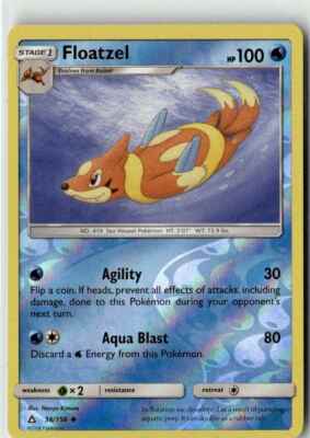 2018 SUN & MOON ULTRA PRISM FLOATZEL 36/156 REVERSE HOLO | eBay