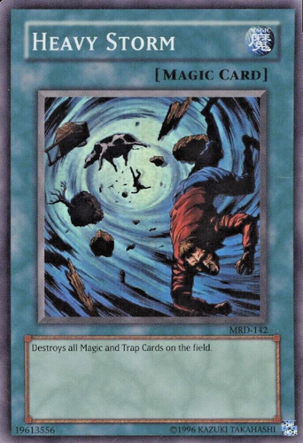 Heavy Storm Super Rare Yu-Gi-Oh! Card MRD-142 VERY GOOD | eBay