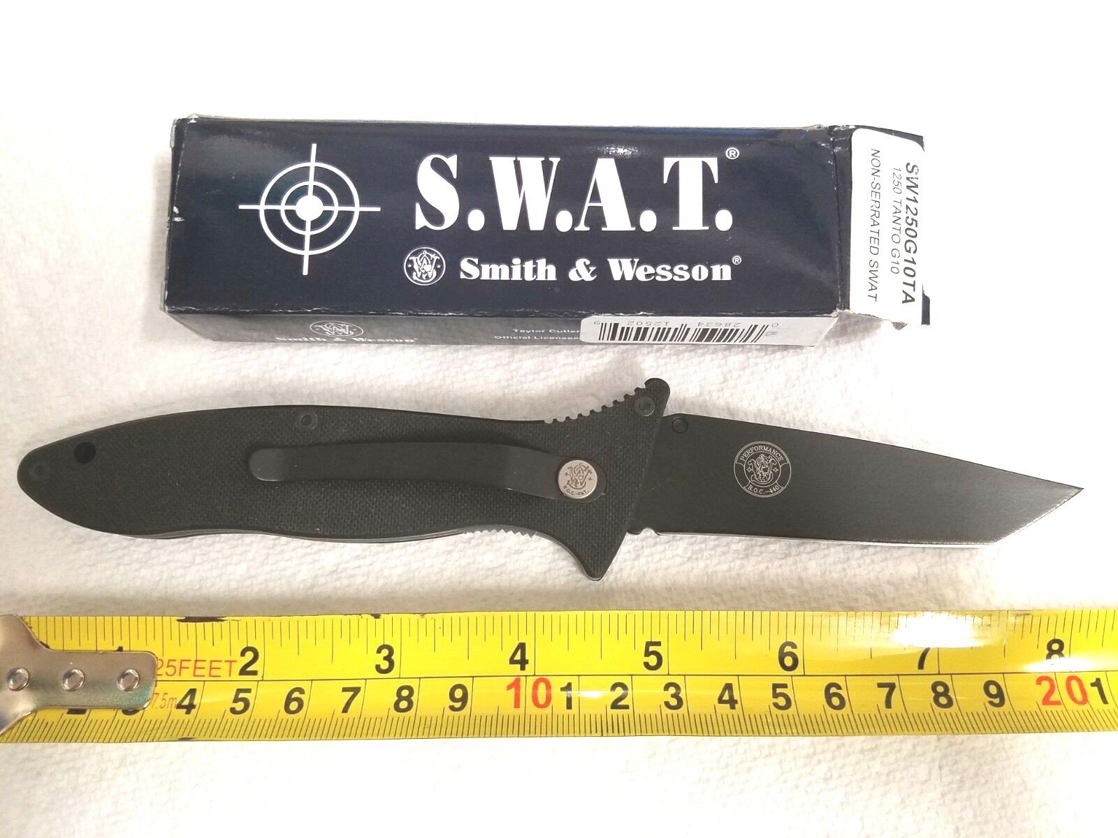 Smith & Wesson SW1250G10TA - S.W.A.T First Millennium Run Liner lock ...