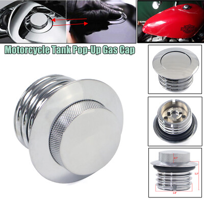 Motor Gas Cap Fuel Oil Tank Cover For Harley Fatboy Softail Springer ...