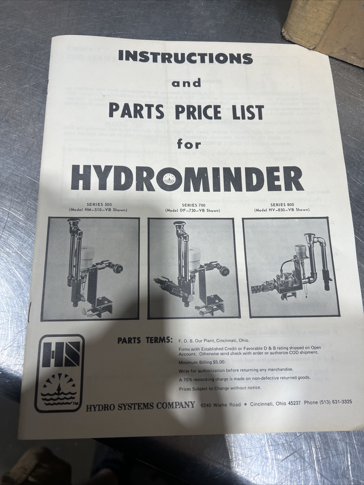 NOS surplus Hydrominder Series 500 Model 510 | eBay
