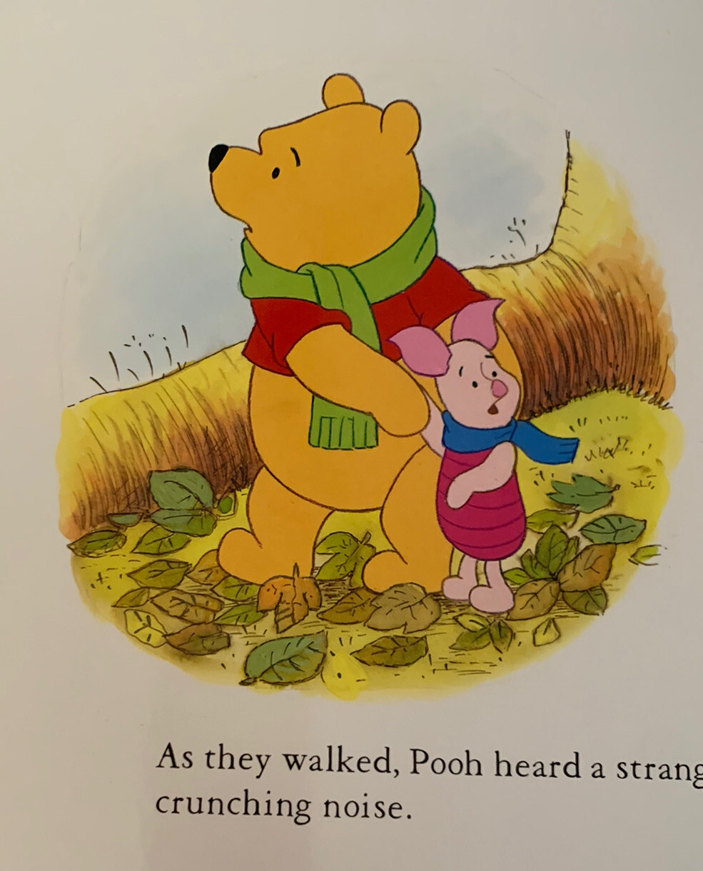DISNEY Winnie the Pooh “Pooh's Leaf Pile” 2012 First Edition, Board ...