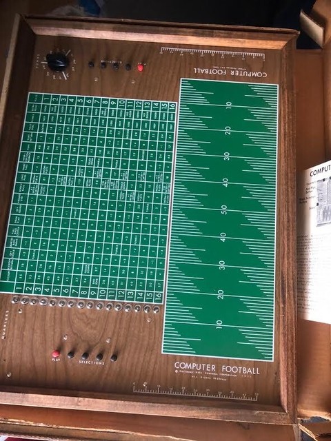 Vintage Computer Football Sports Game Electronic Data Corp 1972 | eBay