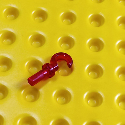 New LEGO Pirate Hook Hand Trans RED Clear Body Part Missing Hand ...