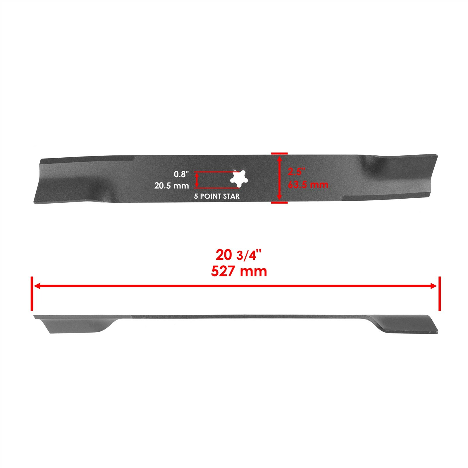 3 Deck Blade fits Husqvarna M-ZT61 MZT61 MZ6128 MZ28ZT P-ZT60 PZT60 ...