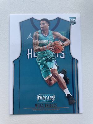 Miles Bridges Rookie Card RC No. 153 2018-19 Panini Threads Charlotte ...