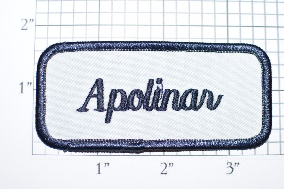Name Tag Patch Embroidered Vintage Sew-on for Work Shirt Uniform ...