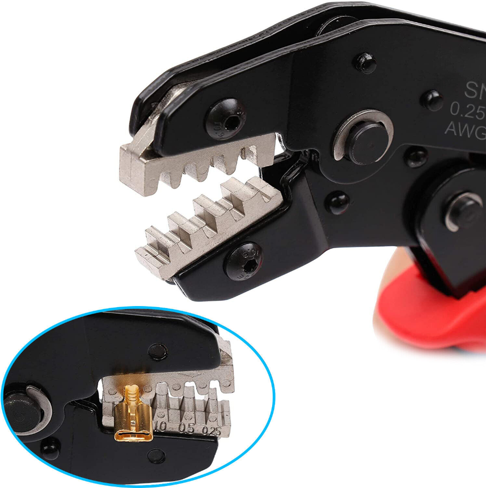 SN-58B Pin Crimping Tool Wire Cable Crimper Pliers Terminal Connector ...