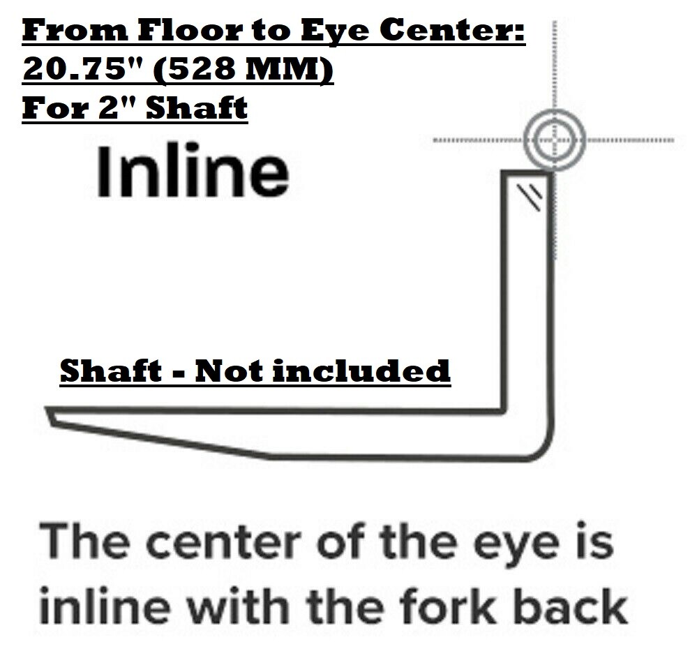 Genie Pin Type Shaft Mount Forks PAIR SET Forklift FORK 2x4x60" 60 INCH ...