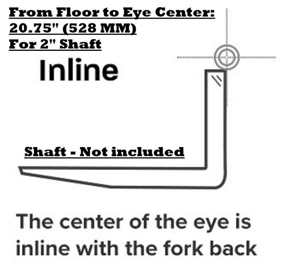 Genie Pin Type Shaft Mount Forks PAIR SET Forklift FORK 2x4x60" 60 INCH ...