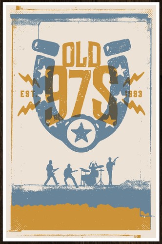 OLD 97'S Tour 2024 Ltd Ed RARE Litho Style Poster Display! American ...