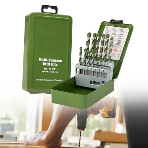 13/Piece/Multi-Purpose Drill Bit Set, High-Speed Steel Drill Bits for Metal AU | eBay Australia