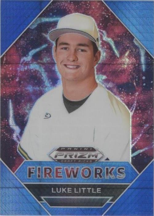 2020 Panini Prizm Draft Picks - Fireworks Luke Little #PDP188 Blue ...