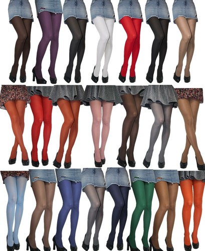 Microfibre 60 Den or 40 Den Tights by Various Colours Size S - XXL ...