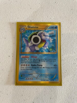 pokemon cards blastoise plasma storm gold trim. | eBay