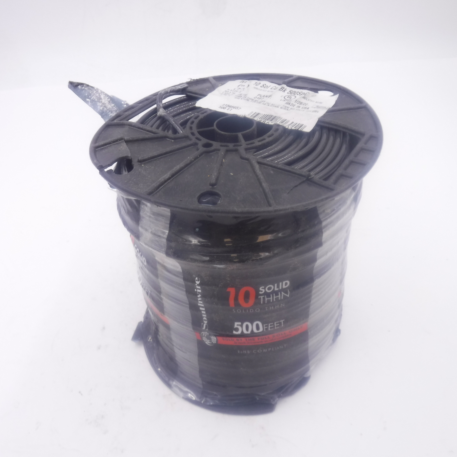 Southwire 10 AWG Solid THHN E23919 Wire 500 Foot Spool for sale online ...